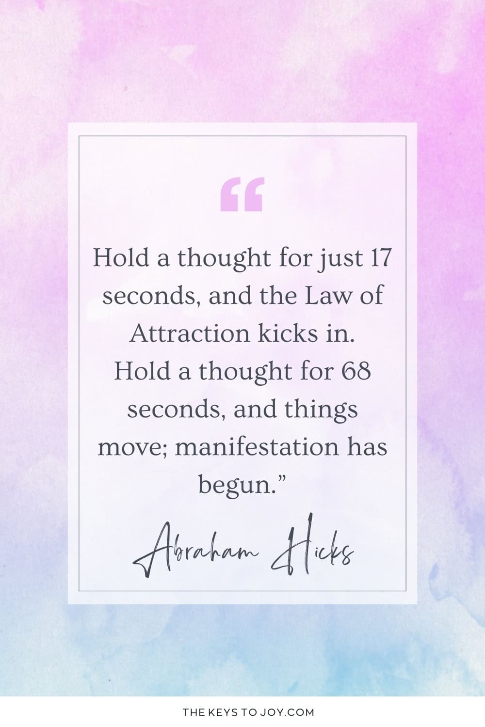 Abraham Hicks 17 Seconds Manifesting Secret Explained!