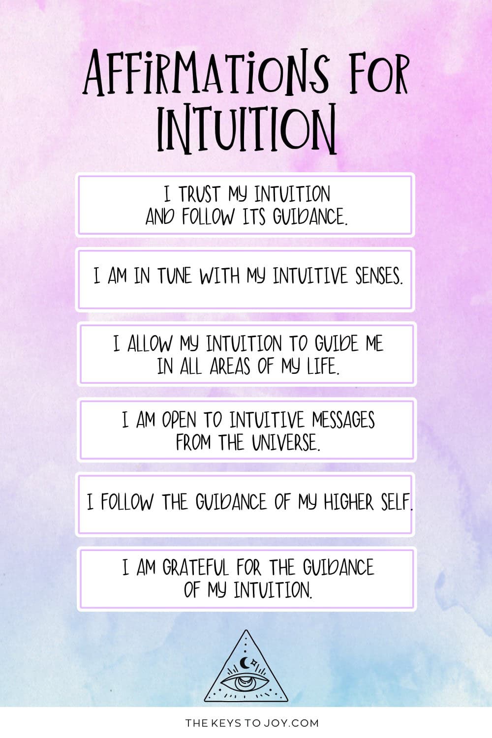 88 Affirmations For Intuition: Strengthen Your Inner Voice!