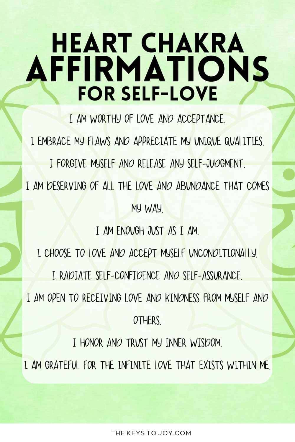 111 Heart Chakra Affirmations For Love, Joy & Compassion