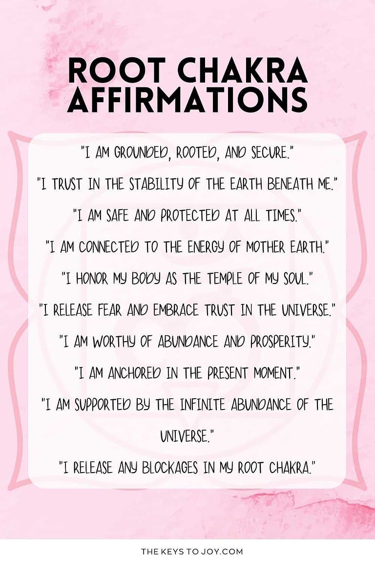 111 Affirmations for Root Chakra to Feel Grounded and Safe!