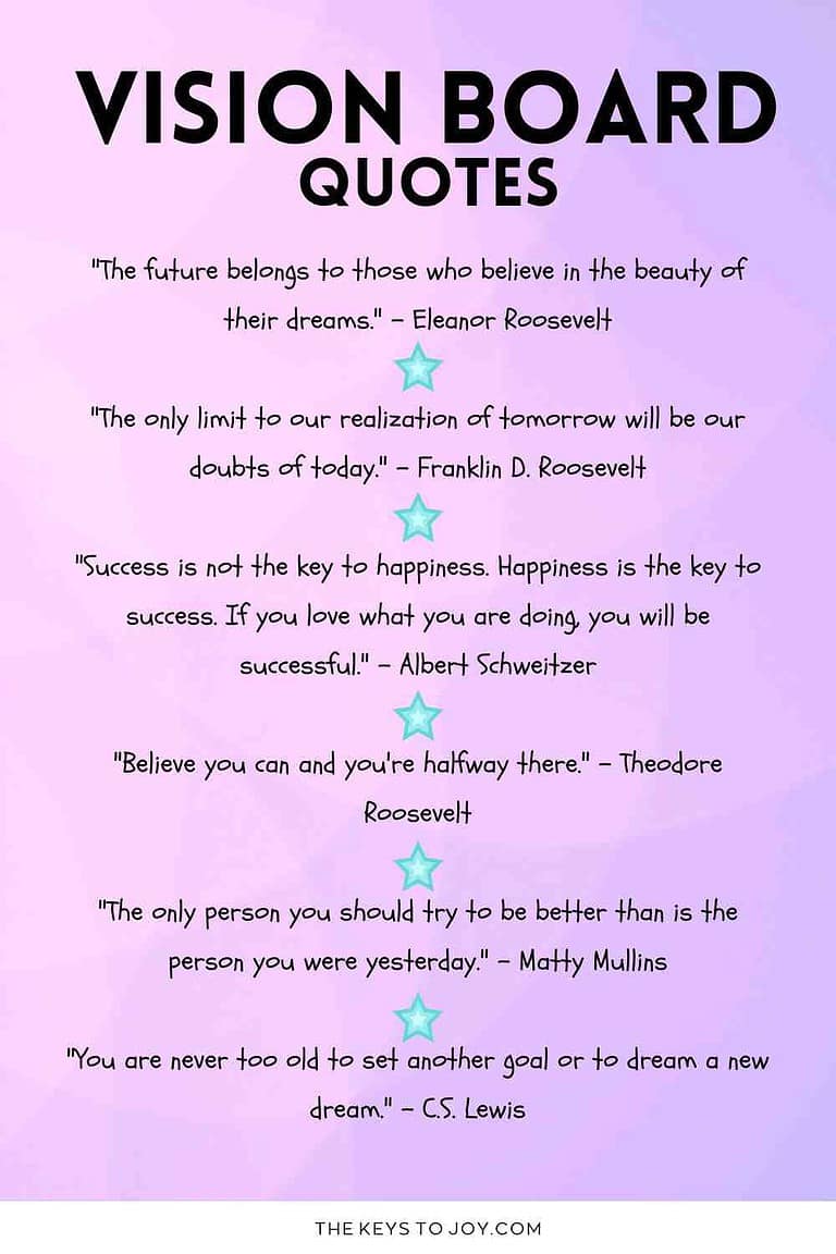 111 Inspiring Quotes For Vision Board Success