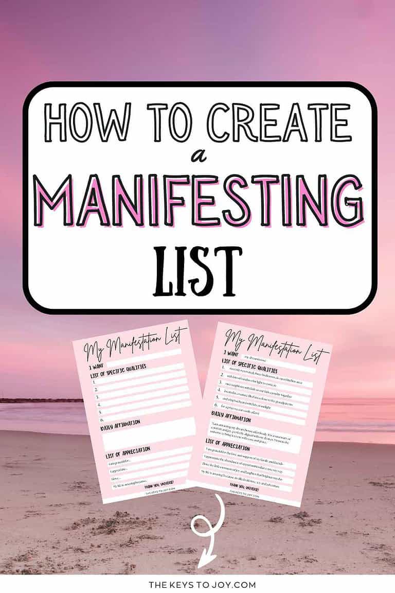 How To Create A Manifestation List: Ideas/Examples/Template