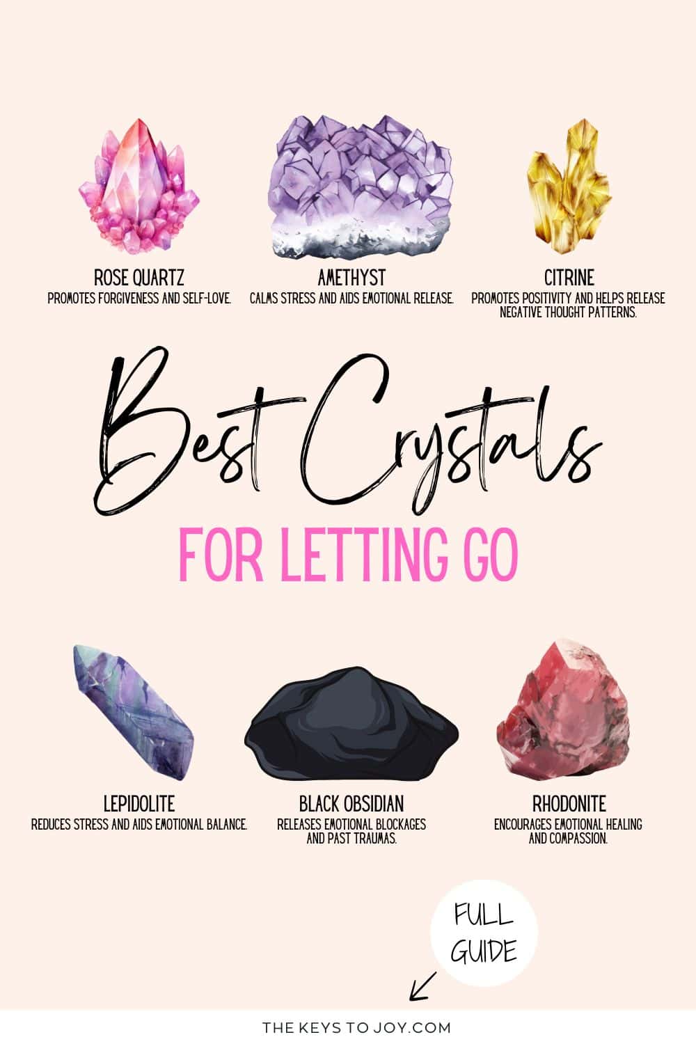 Top 25 Best Crystals For Letting Go & Start New