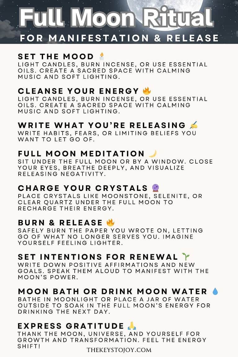 Full Moon Ritual Magic: Step-by-Step Ideas & Spells