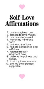100 Self-Love Affirmations to Boost Confidence & Worth