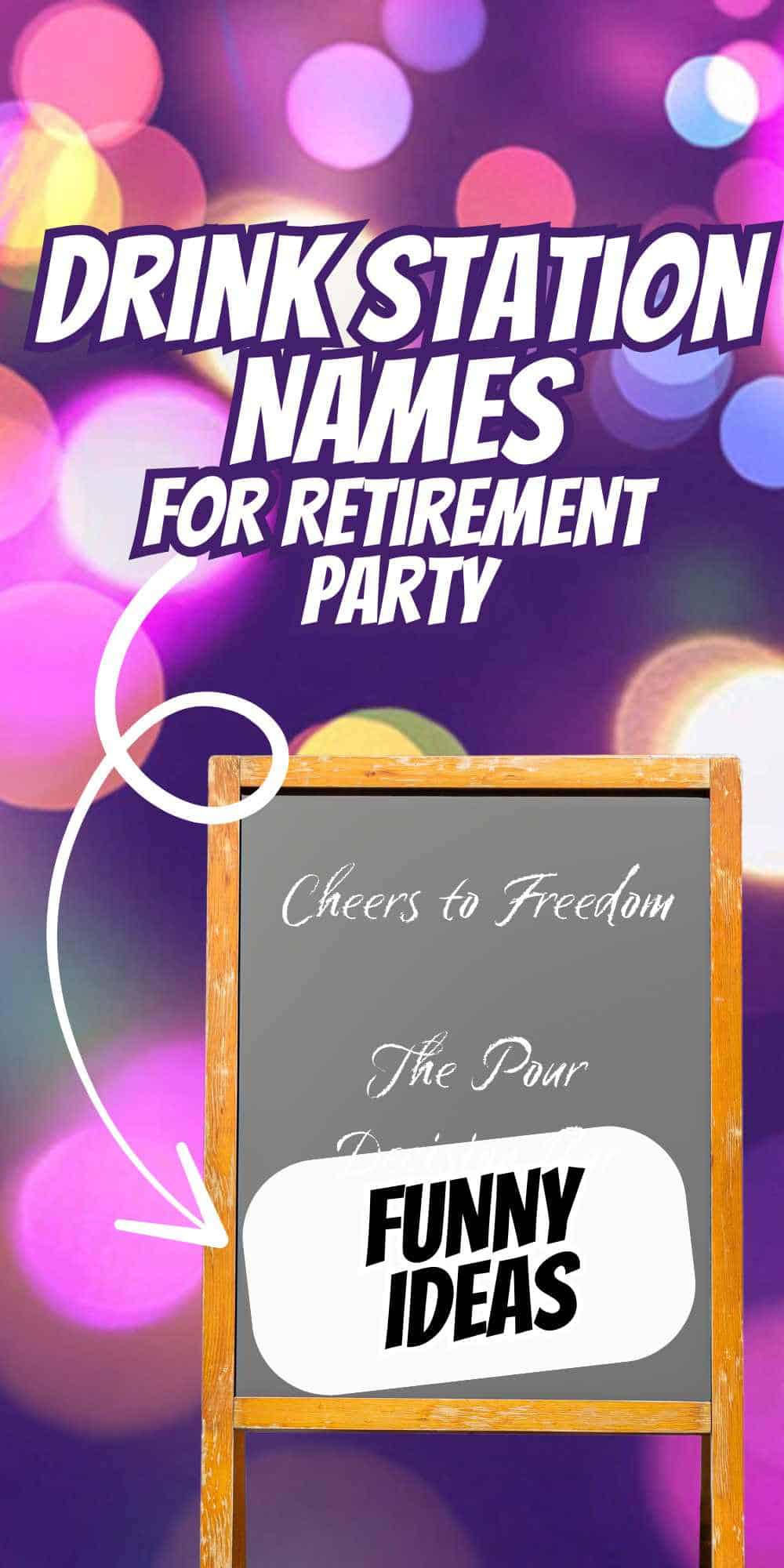 Retirement Drink Names That Get the Party Pouring 🍹