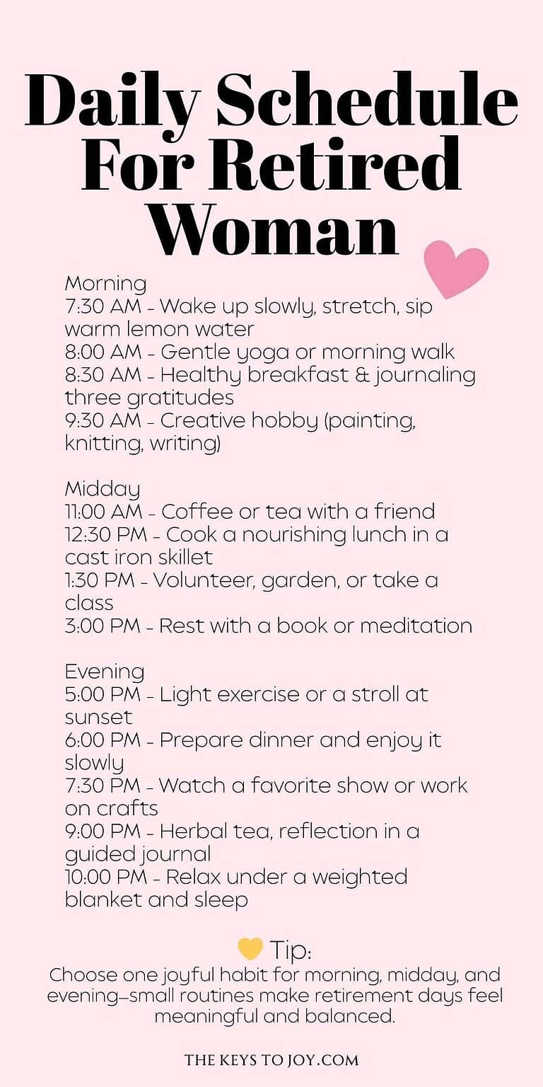 50+ Retirement Daily Routine Ideas You’ll Love 💛