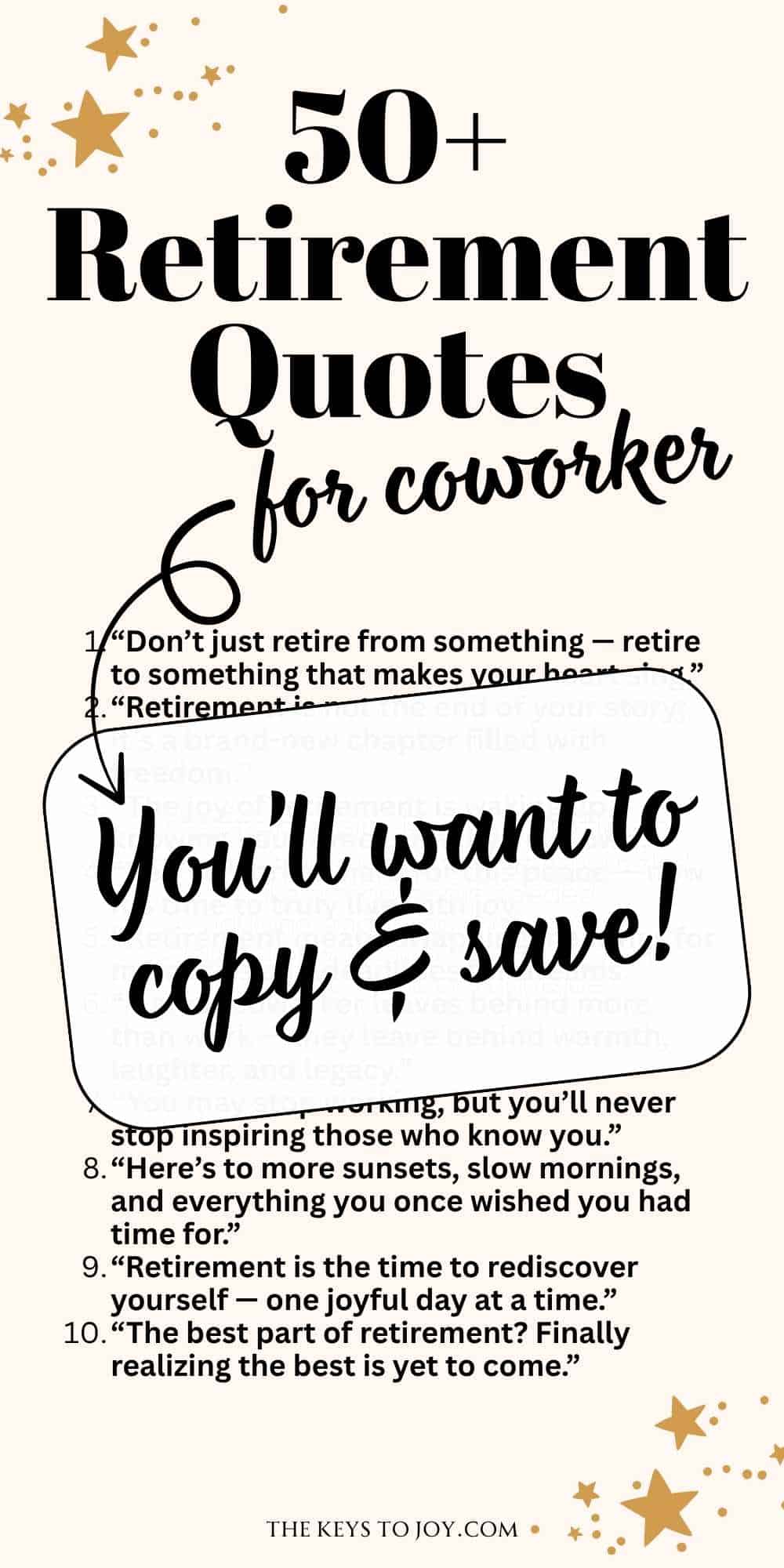50+ Best Retirement Quotes for Coworkers They’ll Love 💛