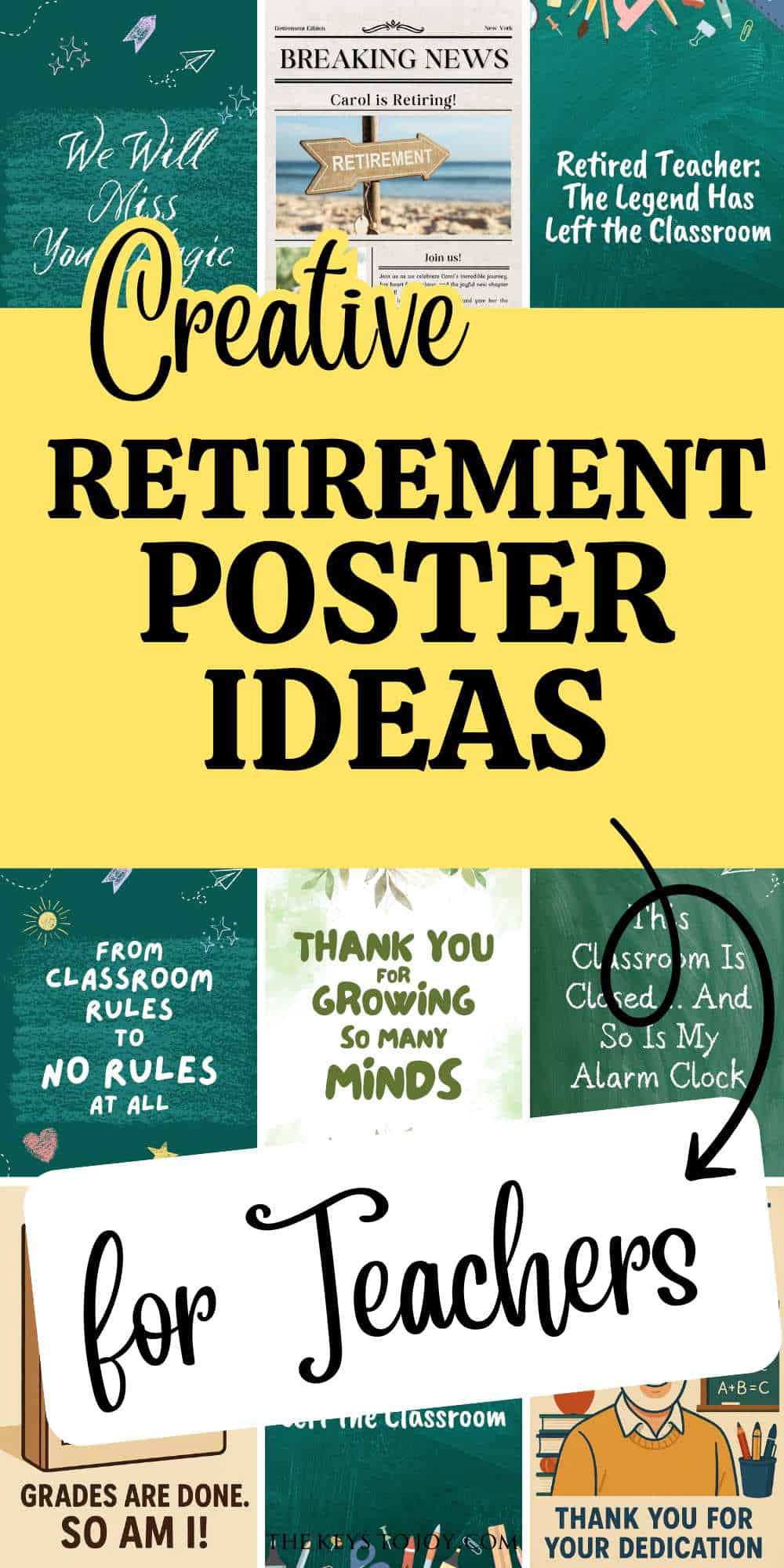 Best Retirement Poster Ideas Teachers Will Love 🎉