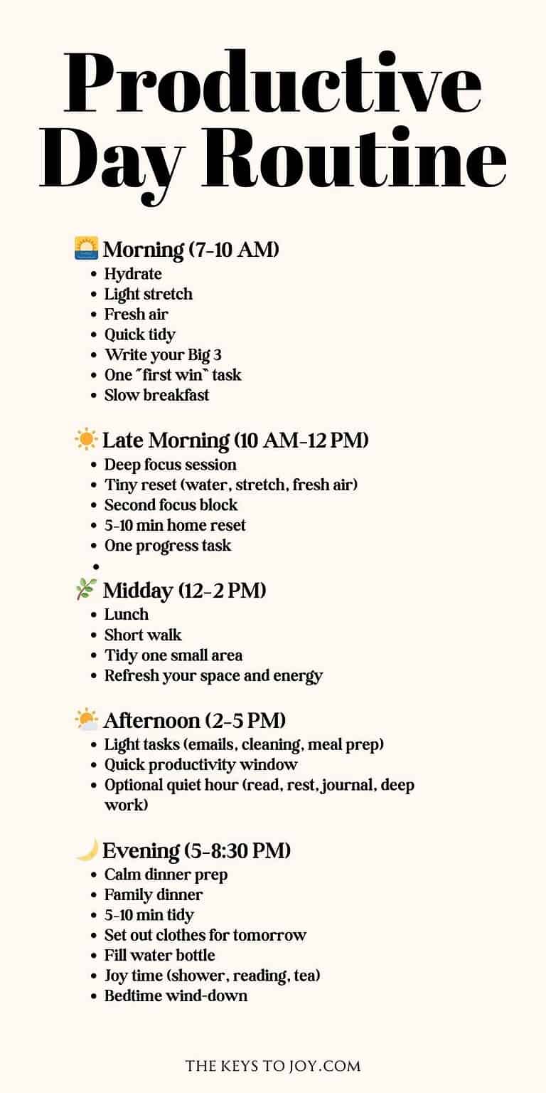 How to Structure Your Day & Stay Productive