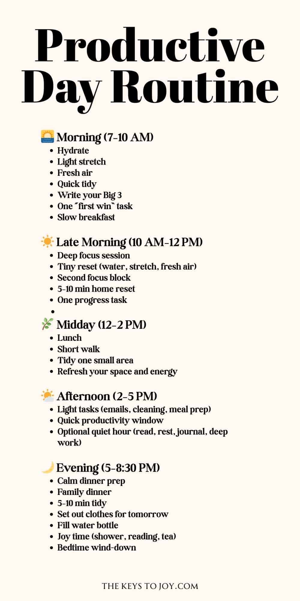 How to Structure Your Day & Stay Productive