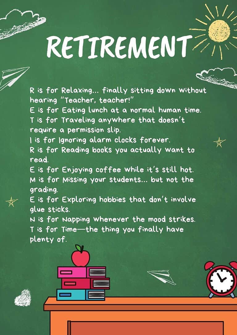 Best Retirement Poster Ideas Teachers Will Love 🎉