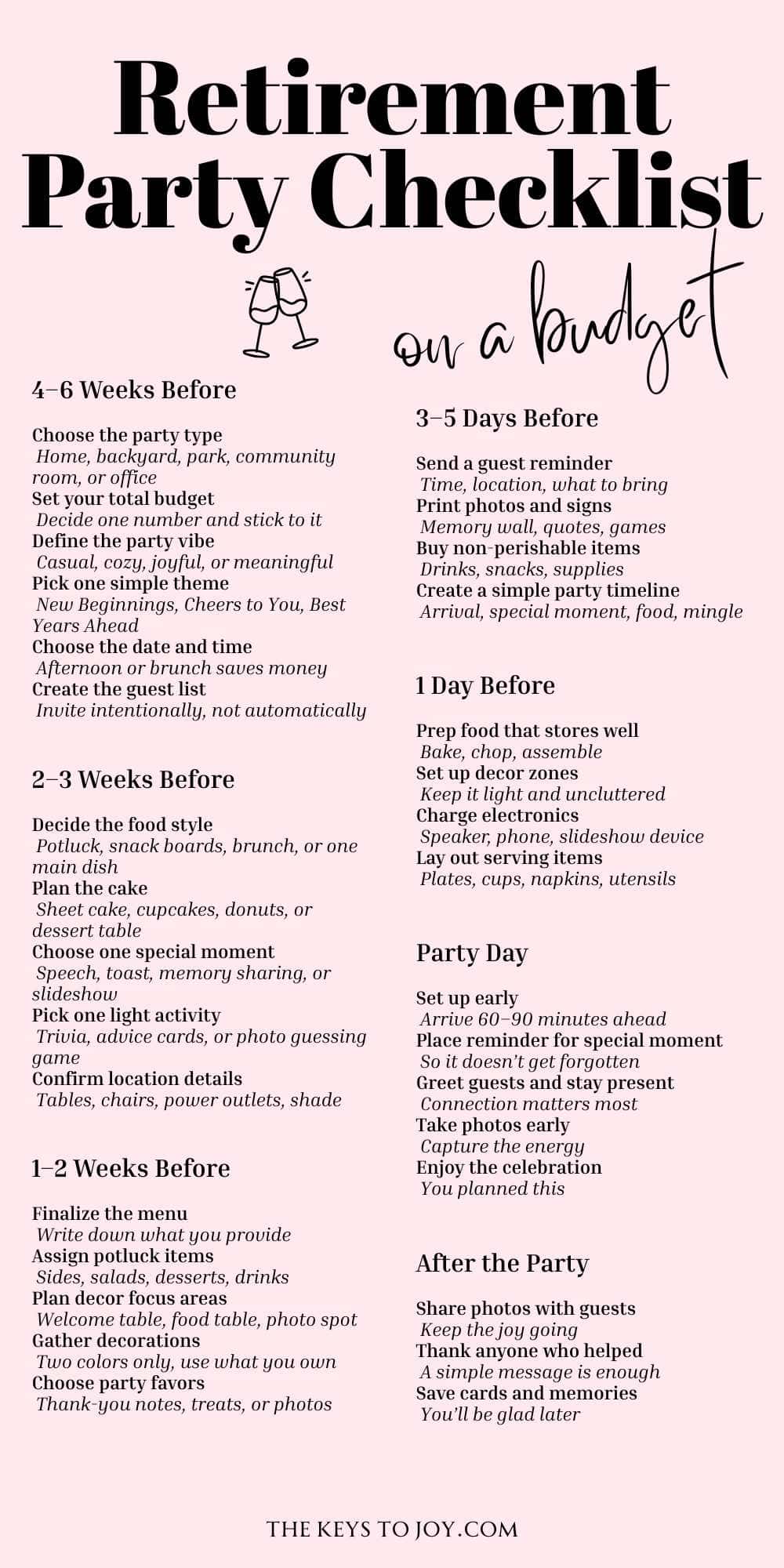 How To Plan a Retirement Party on a Budget That Feels Special